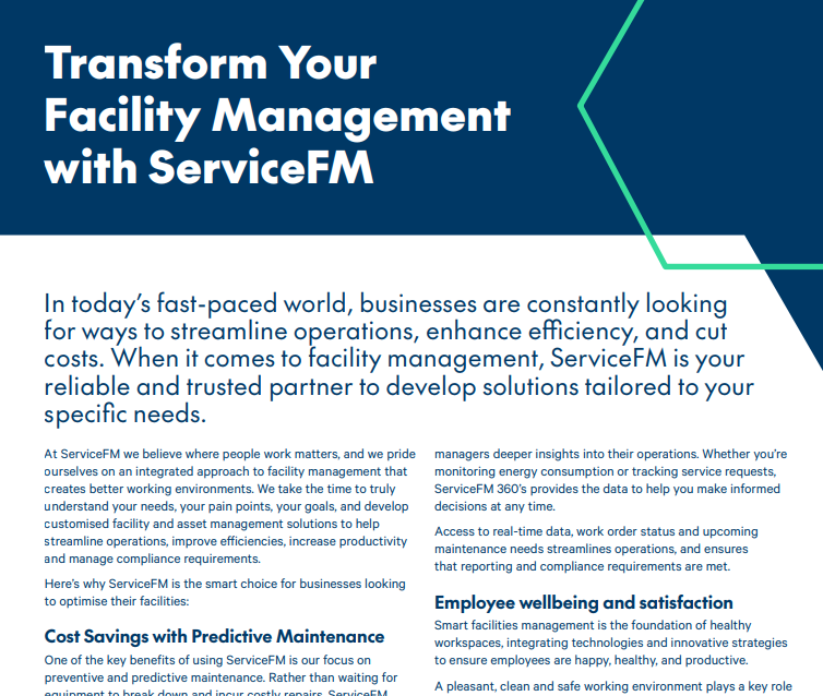 Transform your facility management with ServiceFM - Ability Options